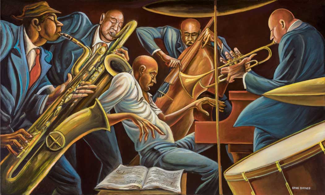 Ernie Barnes' Masterwork, 'Quintet,' Sells for $645,000 - Antique Trader