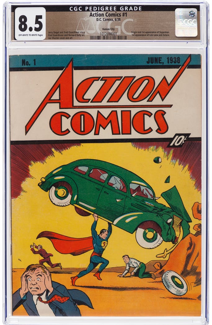 First Superman comic book from 1938 sells for record $6 million